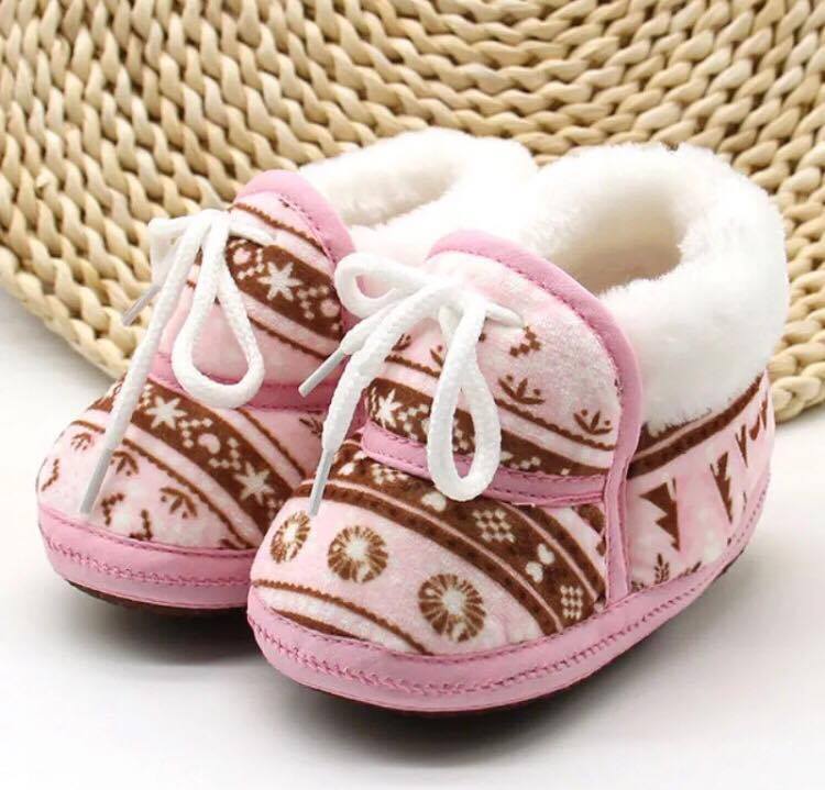 Baby Girl Pink Plush Shoes Edge Photography Baby Girl Pink Plush Shoes Edge Photography